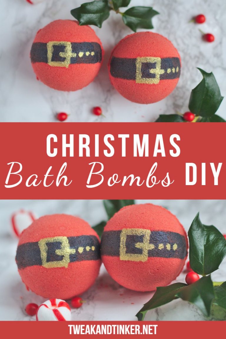 How to Make Santa Bath Bombs - Tweak and Tinker