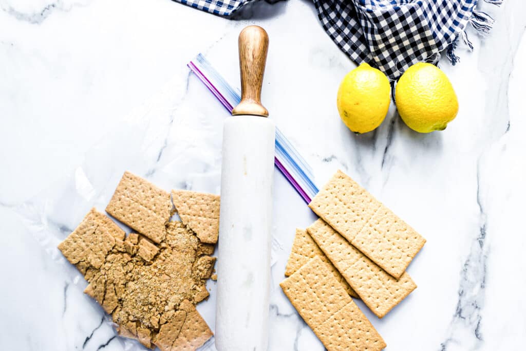 Frozen Lemonade Pie with Vanilla Ice Cream - Tweak and Tinker